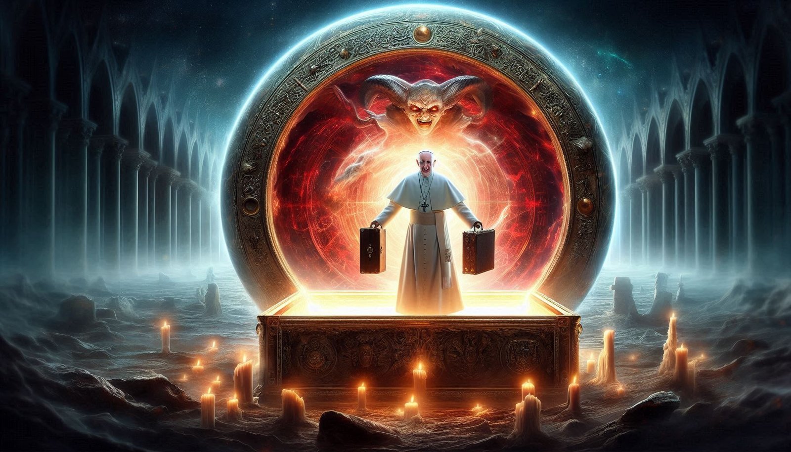 What is the spiritual significance of the pope opening a portal with ...